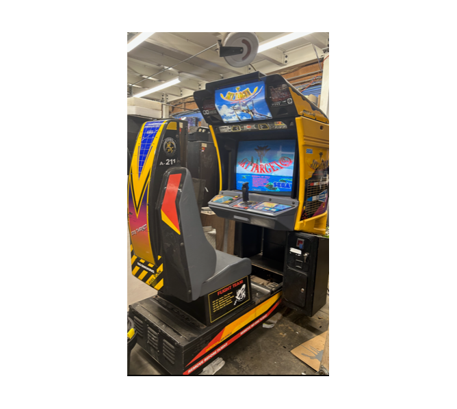 SEGA SKY TARGET Sit-Down Arcade Game for sale - 3rd person perspective arcade flight sim! | COIN ...
